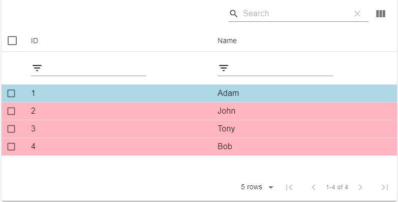 onSelectionChange prop does not work correctly if rowStyle/cellStyle is ...