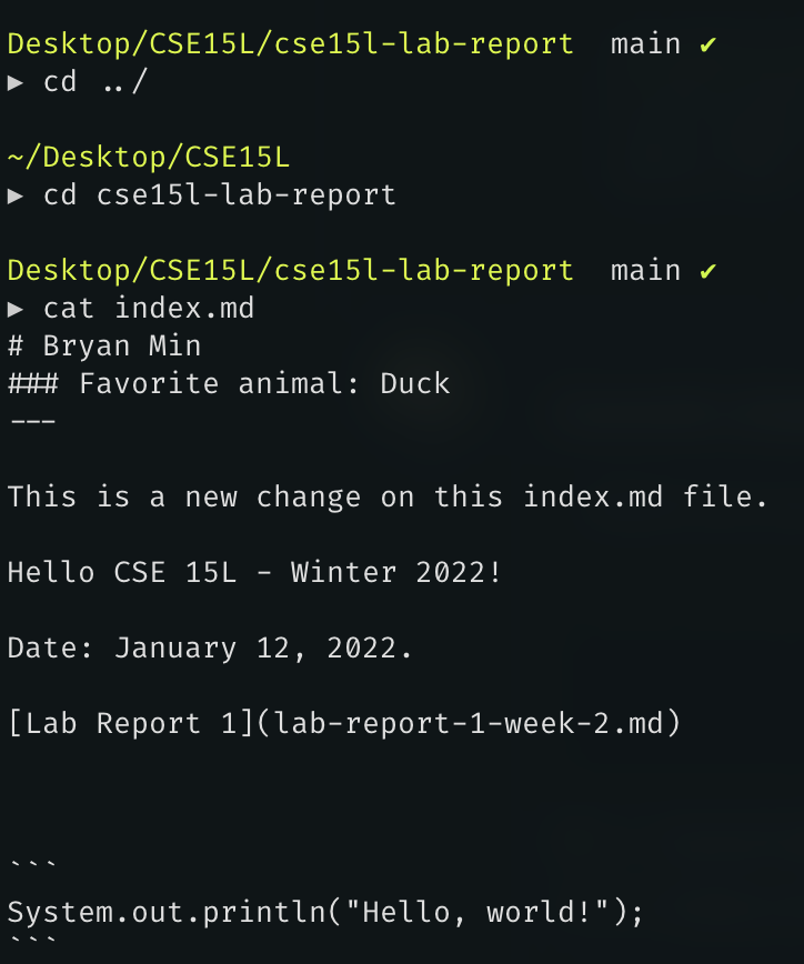 CSE 15L Lab Report 1 Week 2 | cse15l-lab-report