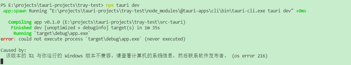 could not execute process `target\debug\app.exe` · Issue #1979 · tauri-apps/tauri · GitHub