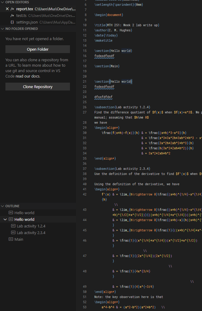 Outline view doesn't update when switching to subsections · Issue #2164 · James-Yu/LaTeX ...