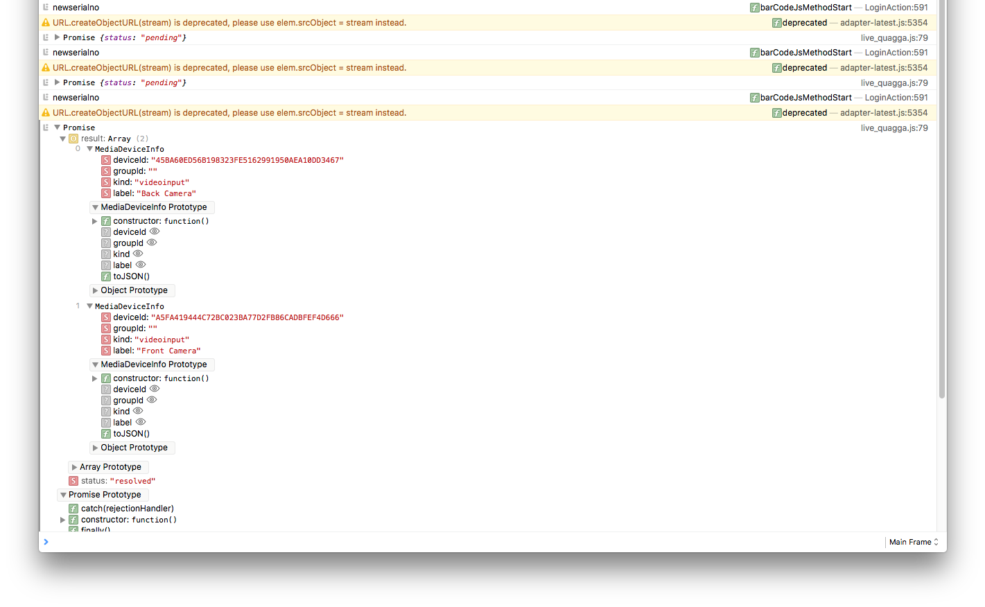 IOS safari 11.4- Back camera opening issue · Issue #327 · serratus/quaggaJS · GitHub