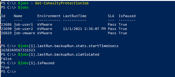 Strange behaviour with Get-CohesityProtectionJob objects · Issue #169 ...
