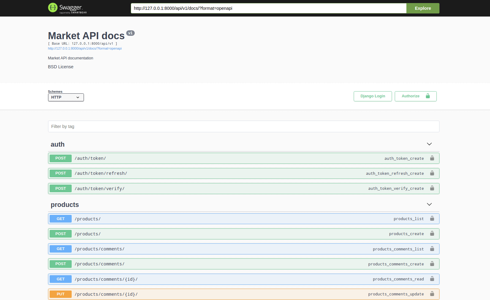 GitHub - hbvj99/market-api: A classified market API build using Django ...