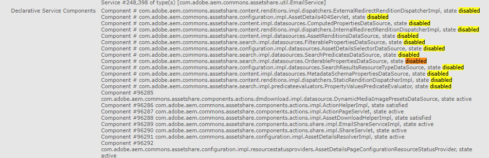 Asset Share Commons Services In Disabled State · Issue 542 · Adobeasset Share Commons · Github
