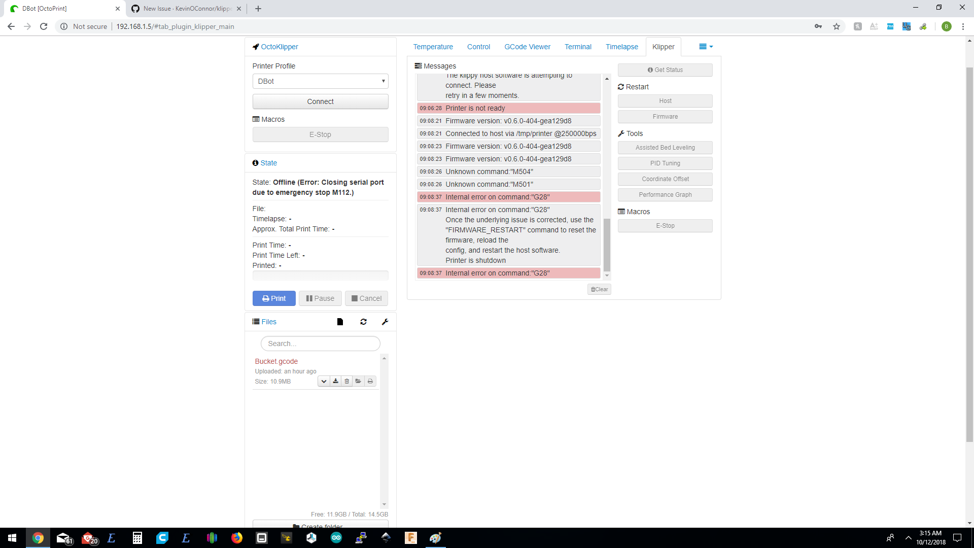 Z axis Homing broke · Issue #773 · Klipper3d/klipper · GitHub
