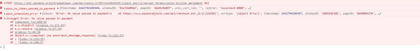 PayPal Method Fails · Issue #792 · braintree/braintree-web-drop-in · GitHub
