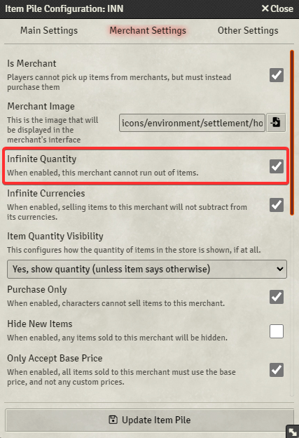 [BUG] - Infinite Items · Issue #151 · fantasycalendar/FoundryVTT-ItemPiles · GitHub