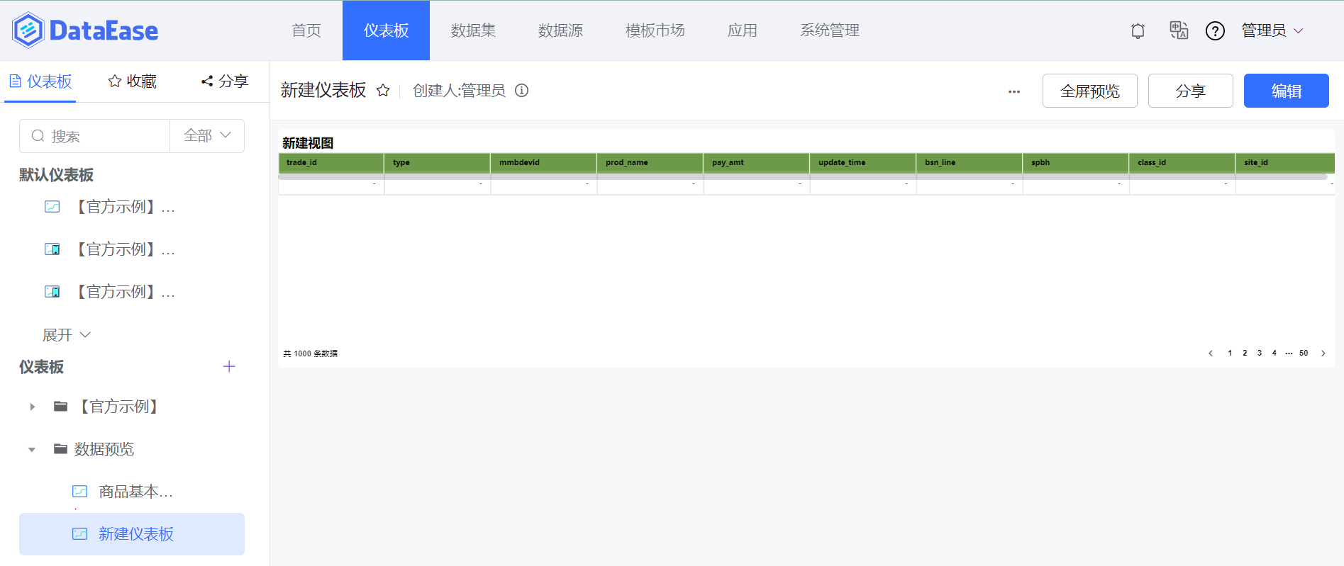 Bug 数据源是maxcompute,数据明细仪表盘数据显示为空 · Issue 4698 · Dataeasedataease · Github