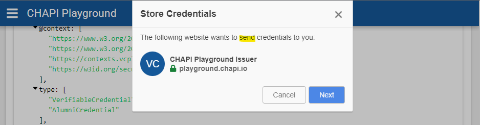 The "Store Credentials" screen should not say "send credentials" · Issue #143 · credential ...