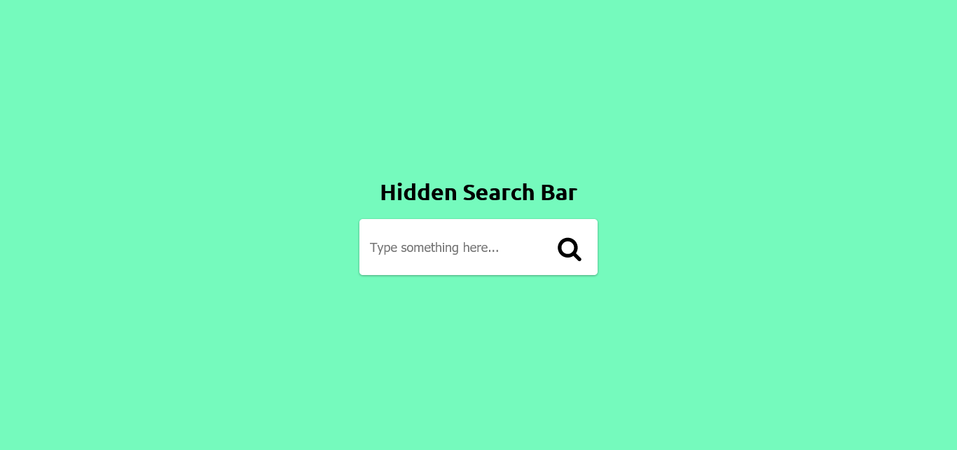 GitHub - abdulsamadshaikh/Hidden-Search-Bar: This is the sleek and clean Hidden Search Bar ...