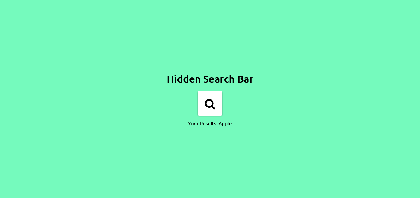GitHub - abdulsamadshaikh/Hidden-Search-Bar: This is the sleek and clean Hidden Search Bar ...