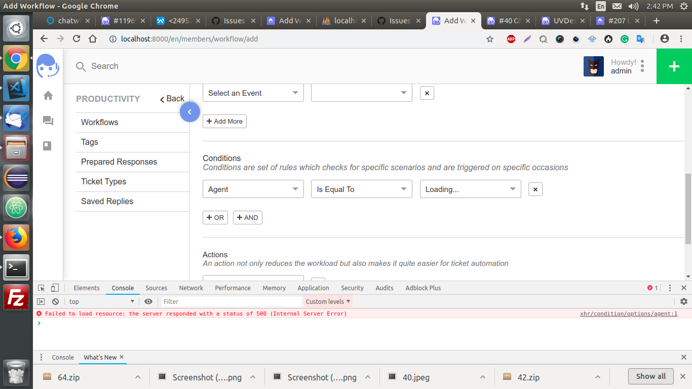 In Workflow If Select Condition As Agent Is Equal To Unable To Fetch Agent List · Issue 81