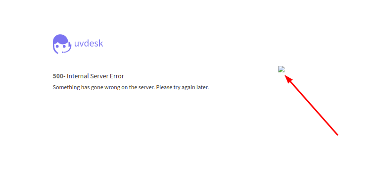 Missing icon for internal server error page · Issue #226 · uvdesk/community-skeleton · GitHub