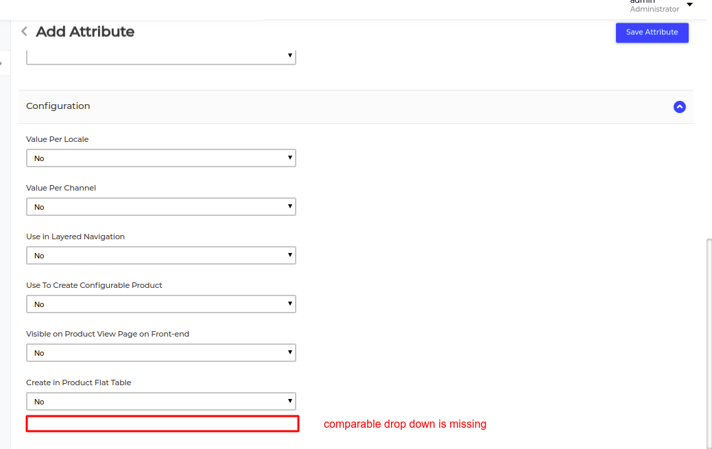 Attribute Is Comparable Yesno Option Is Missing When Add New Attribute · Issue 2605