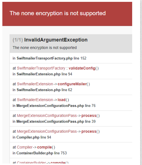 Getting none encryption error when select none in swiftmailer · Issue #297 · uvdesk/core ...