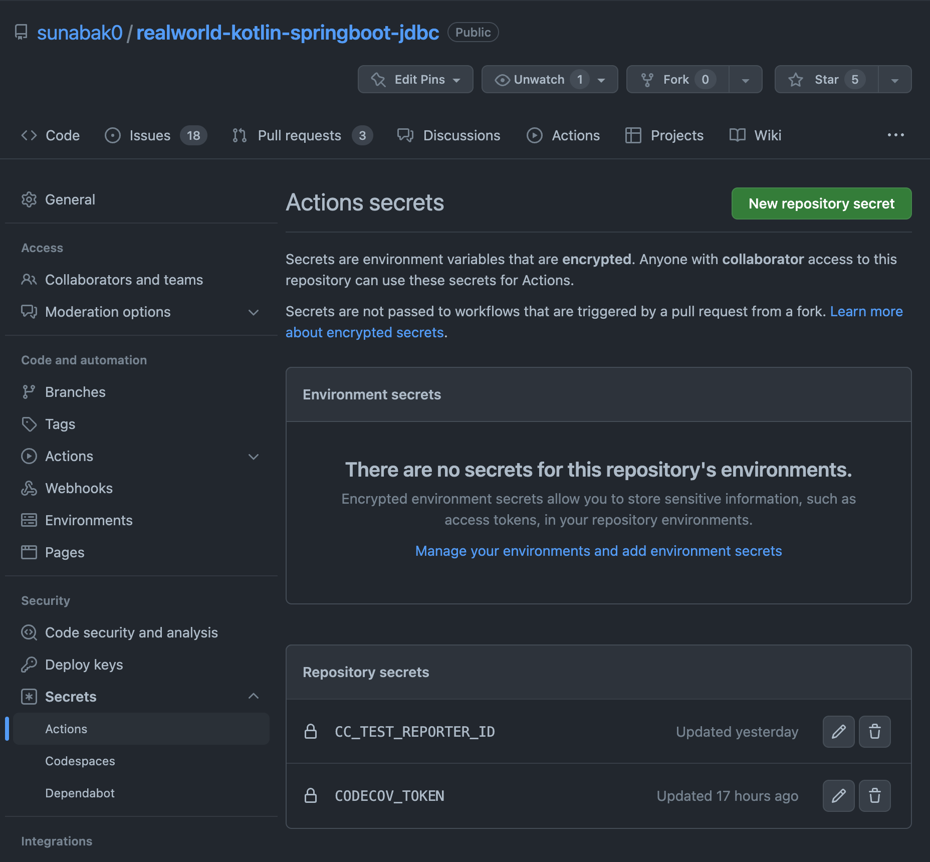 reviewdogの導入検討 · Issue #270 · sunabak0/realworld-kotlin-springboot-jdbc · GitHub
