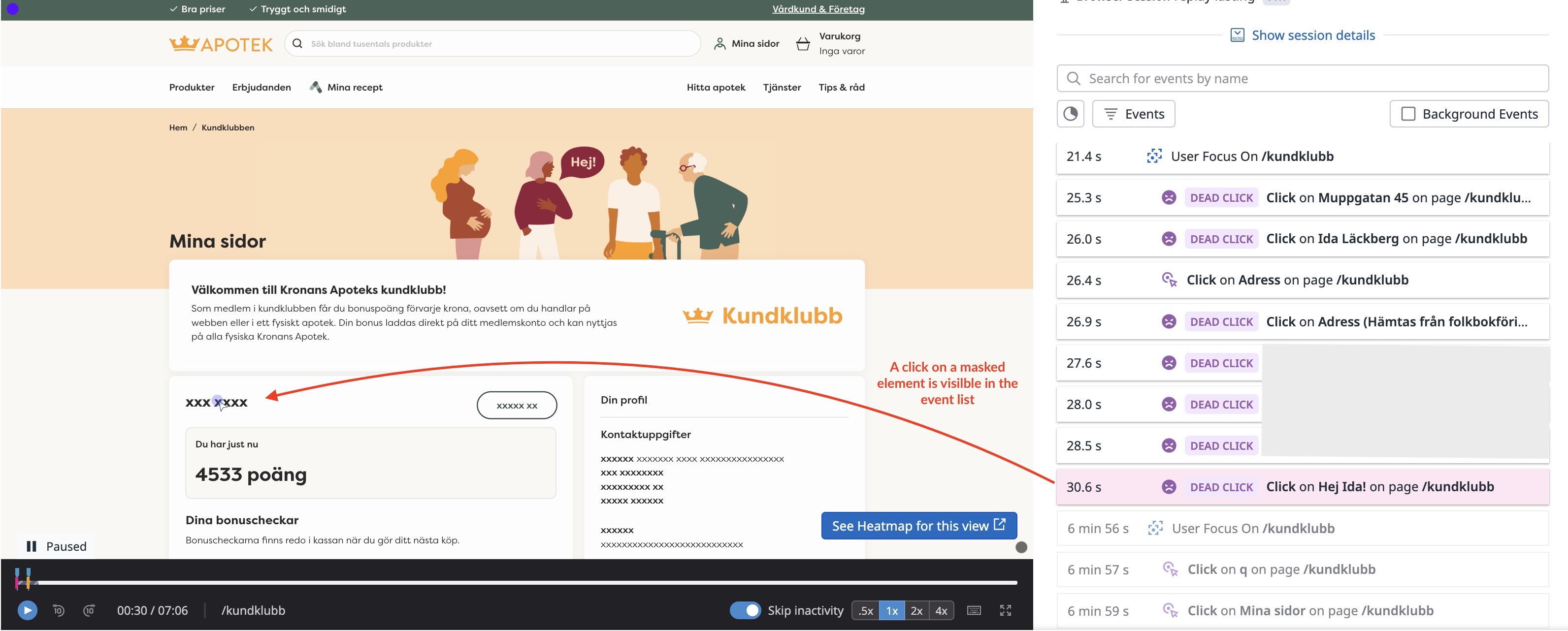 💡Masking configuration for RUM action names · Issue #2219 · DataDog/browser-sdk · GitHub