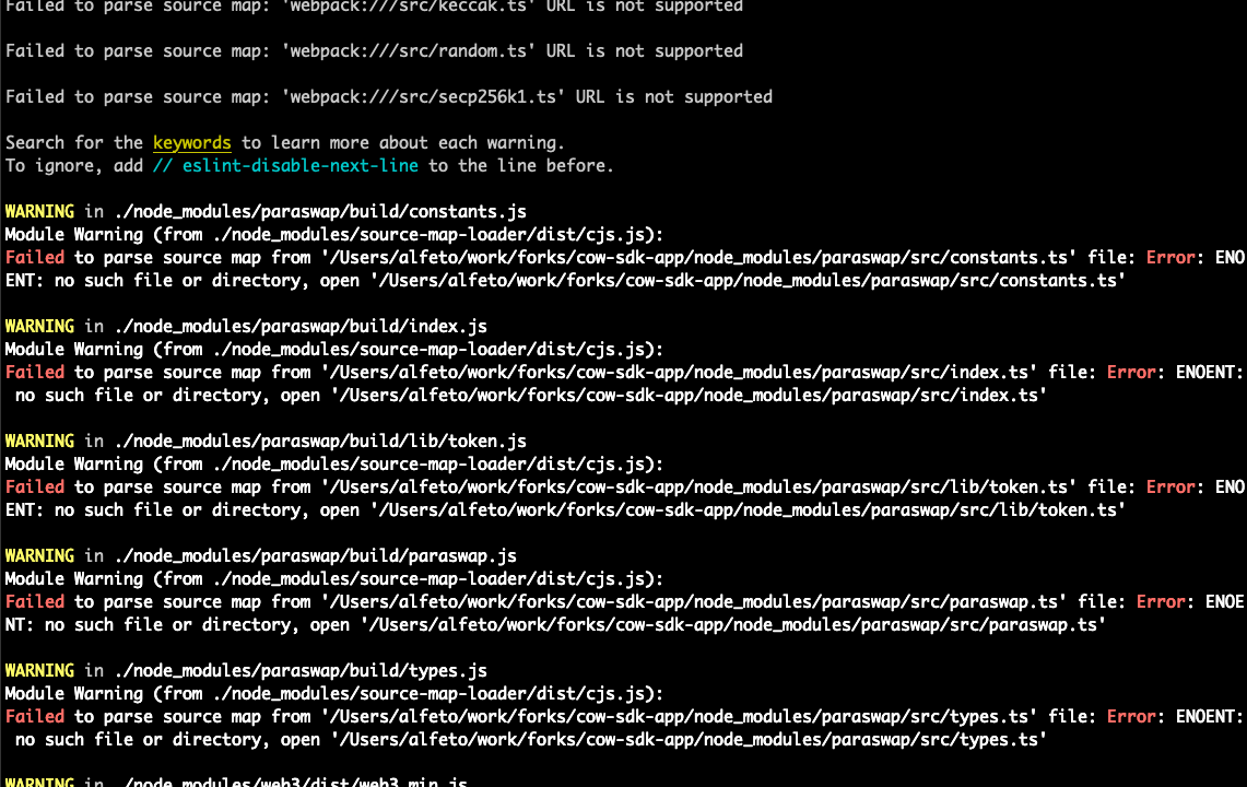 `Can't import the named export 'createReferrerMetadata' (imported as 'f') from default-exporting ...