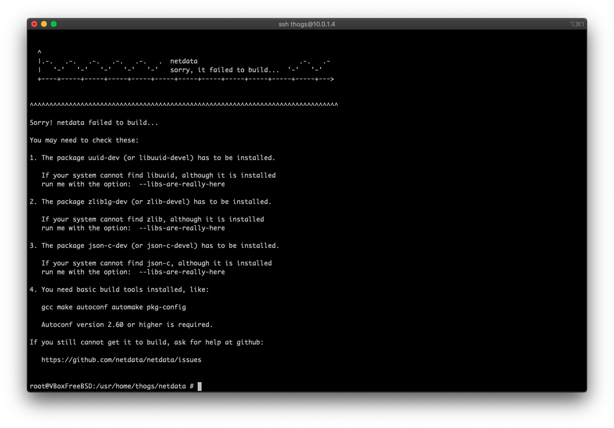 Netdata não compila no FreeBSD após Nightly Netdata-v1.22.1-96 · Issue #9143 · netdata/netdata ...