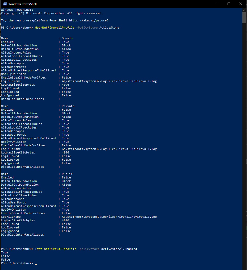 Windows Firewall Check Script - Public/Private Networks · Issue #587 · amidaware/tacticalrmm ...