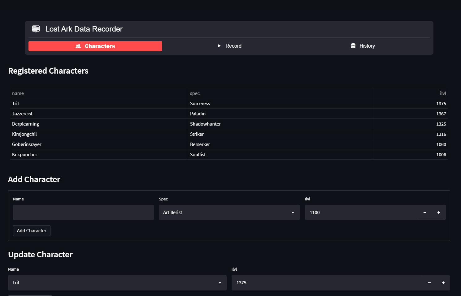 GitHub - justinmooney/lost-ark-data-recorder: Small app for recording rewards from Lost Ark ...