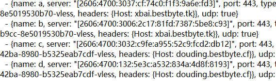 yaml配置文件里IP为IPv6时已经加中括号了，软件会再加一次中括号 · Issue #74 · 2dust/clashN · GitHub