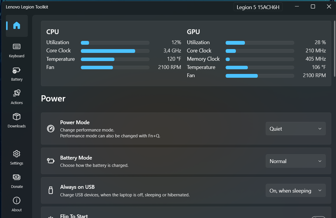 Temperature unit setting · Issue #892 · BartoszCichecki/LenovoLegionToolkit · GitHub