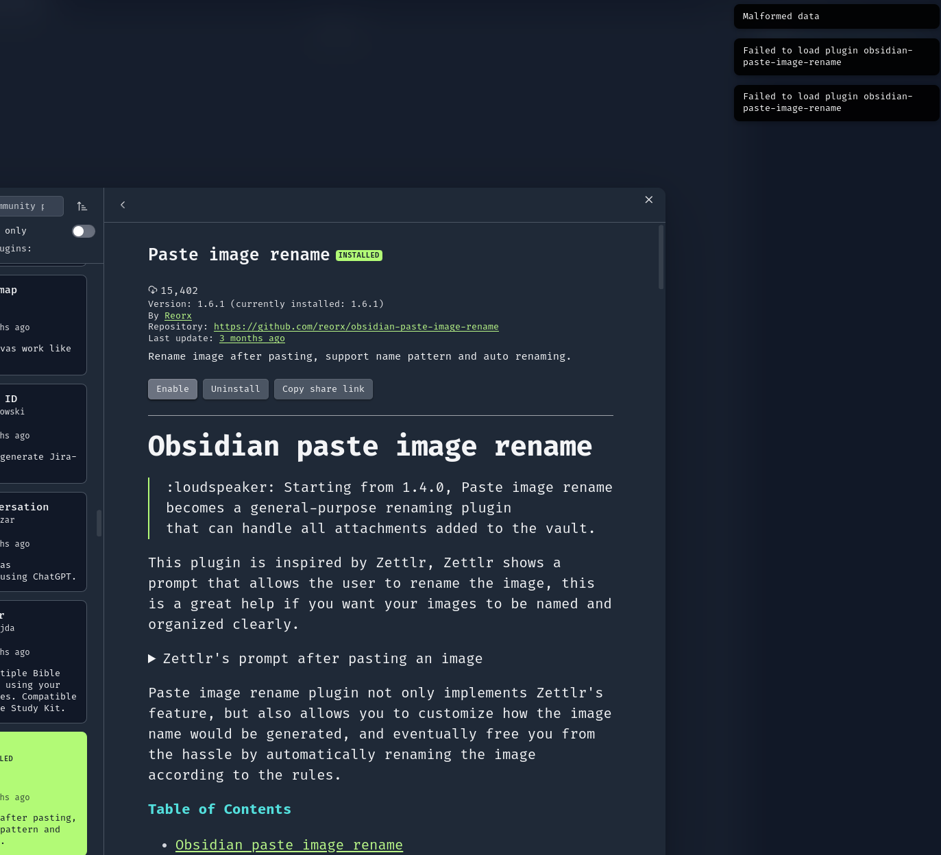 Cannot enable plugin. Have never encountered this before with any plugin. · Issue #64 · reorx ...