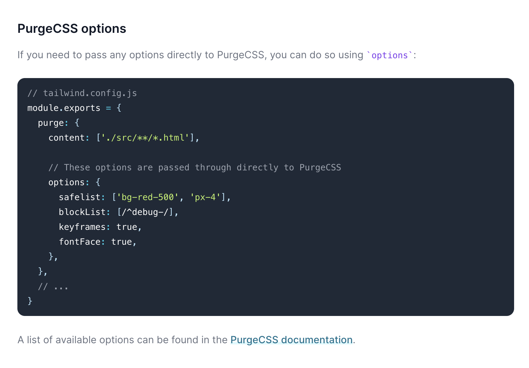 TailwindCSS - Purge Keyframes not supported · Issue #3234 · tailwindlabs/tailwindcss · GitHub