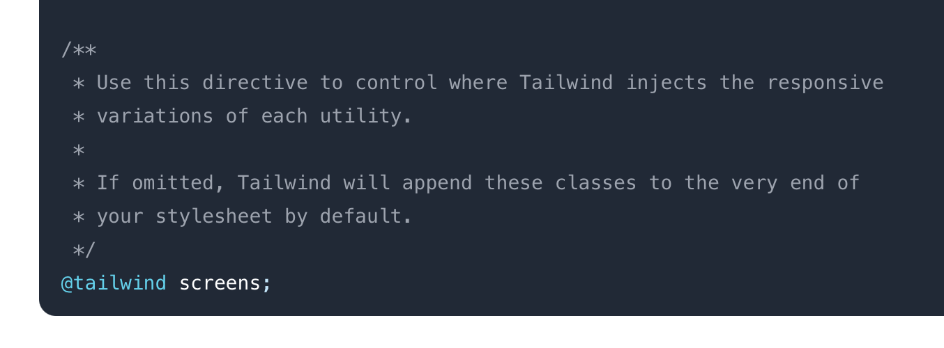 Order Of Tailwind Directives Breaks Responsive Features But This Is Not Documented · Issue 8995