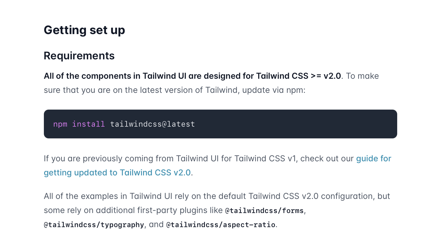 Typo In Documentation Requirements · Issue 892 · Tailwindlabs · Github