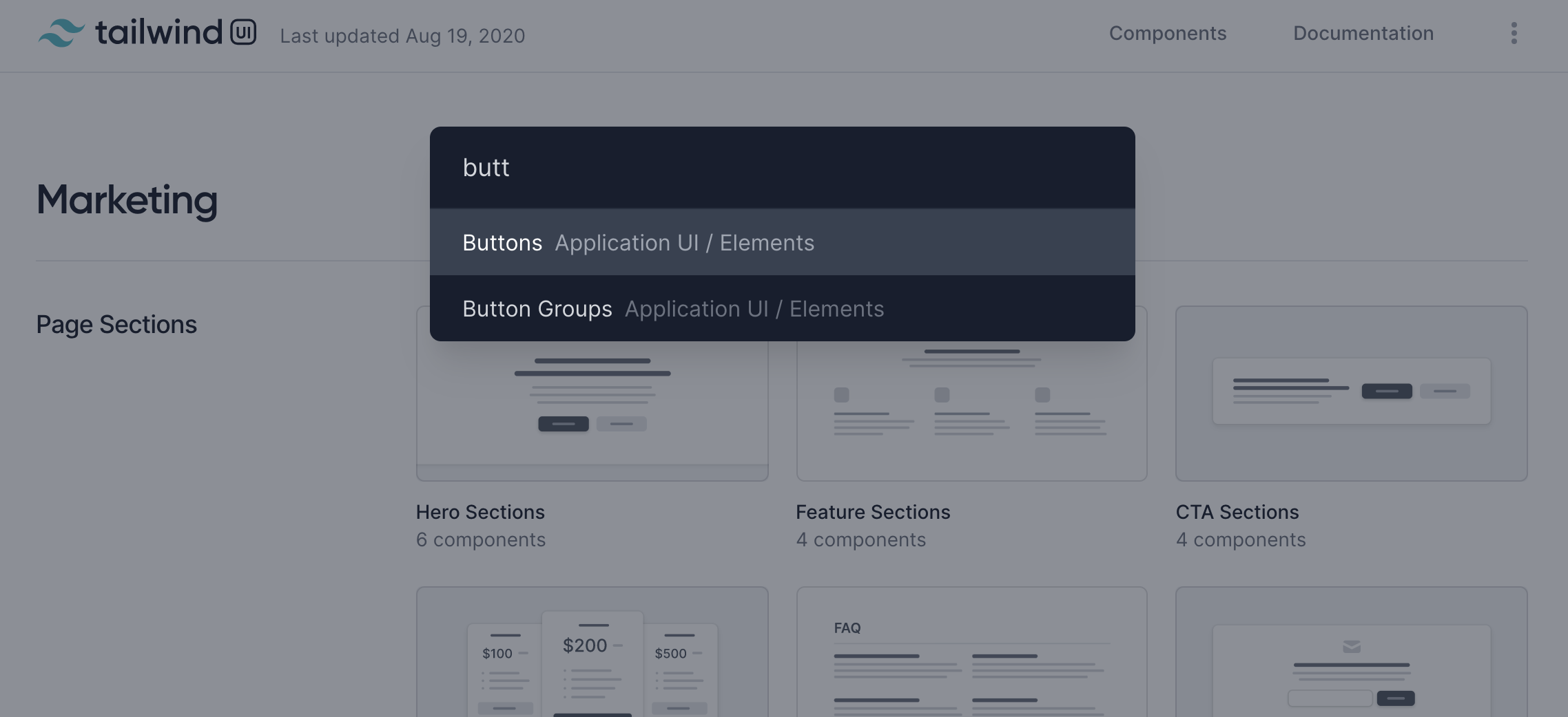 TailwindUI components site improvements · Issue #292 · tailwindlabs/tailwindui-issues · GitHub