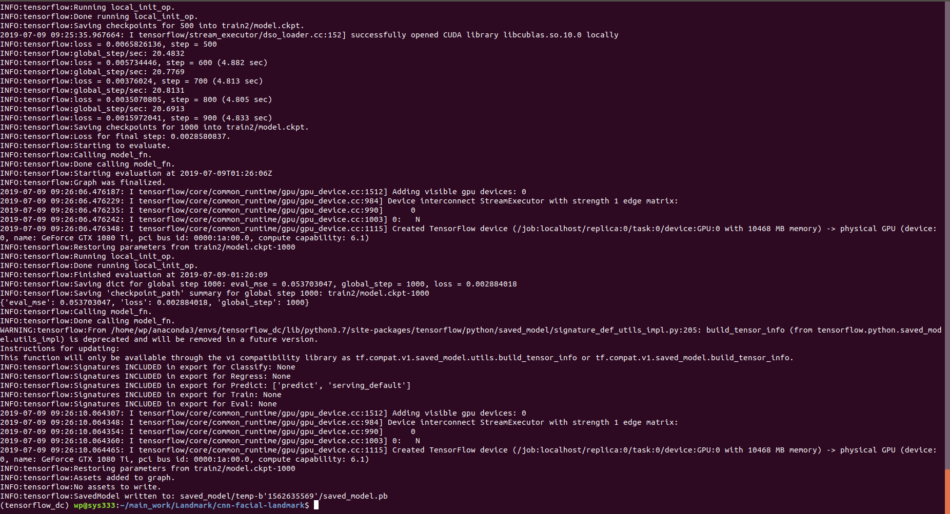 Saving model failed during training · Issue #59 · yinguobing/cnn-facial ...