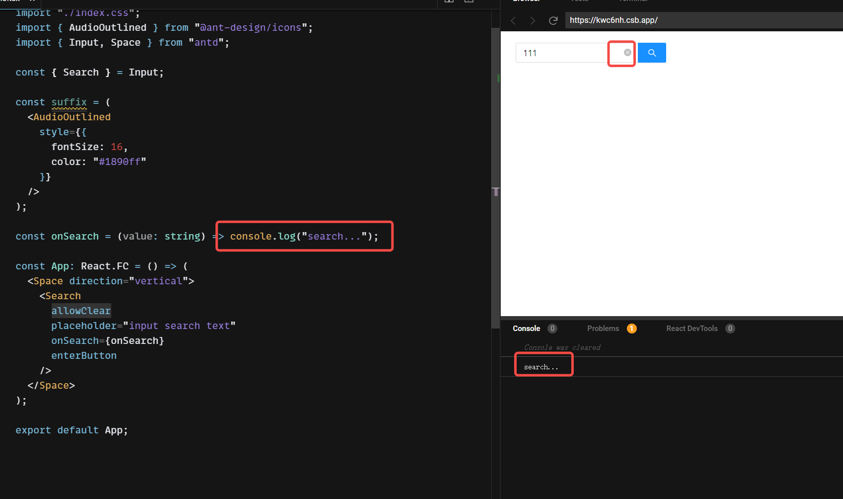 Input.Search allowClear，点击清除按钮，会触发onSearch事件 · Issue #44371 · ant ...