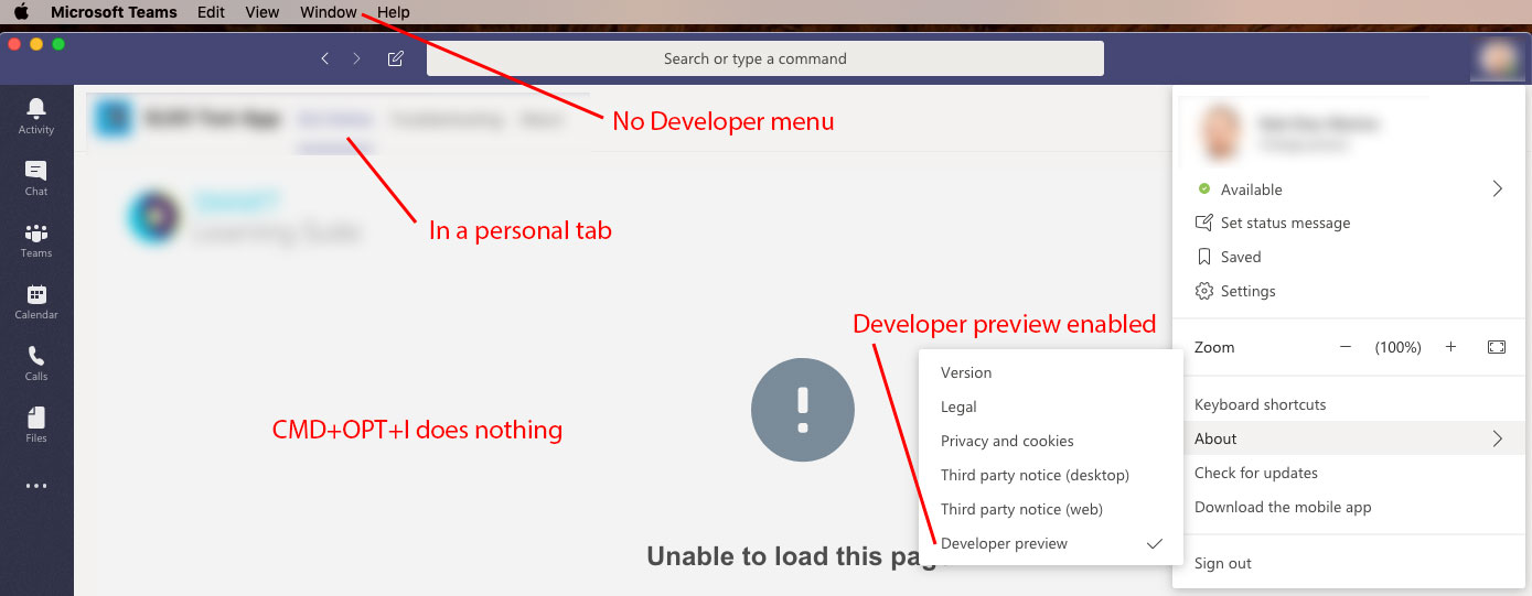 DevTools Not Opening On Mac Issue 1307 MicrosoftDocs msteams docs GitHub