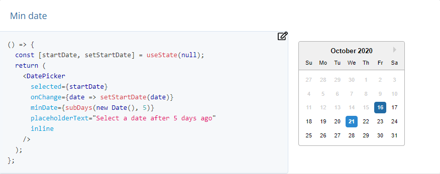 Bug report: Choosing the min possible date highlights prev and new value · Issue #2471 ...