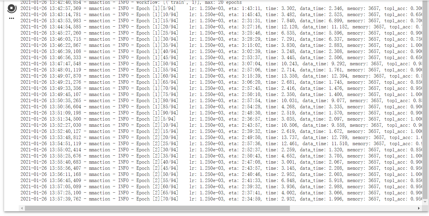 Training process stuck at the beginning · Issue #564 · open-mmlab/mmaction2 · GitHub