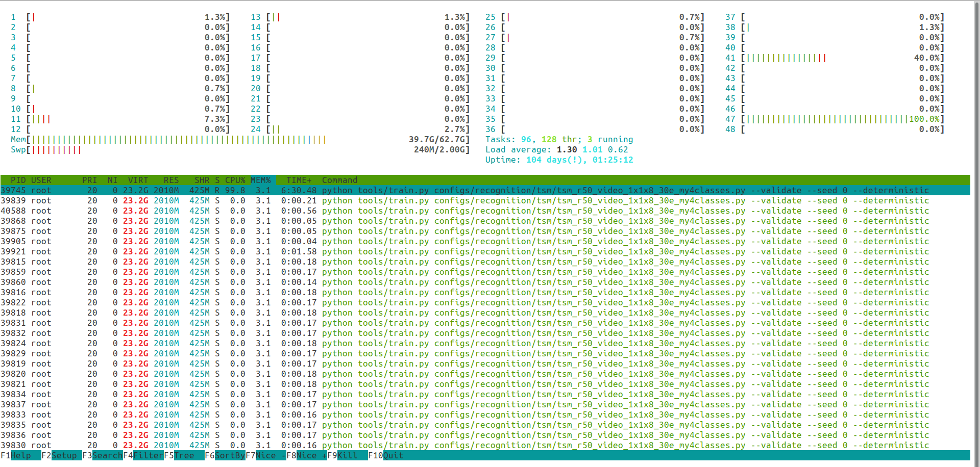 Training process stuck at the beginning · Issue #564 · open-mmlab/mmaction2 · GitHub