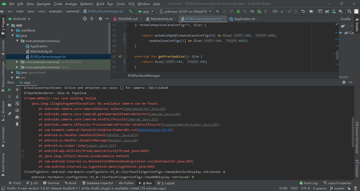 No available camera can be found. · Issue #1 · nikishovde/CameraX-EXTERNAL · GitHub