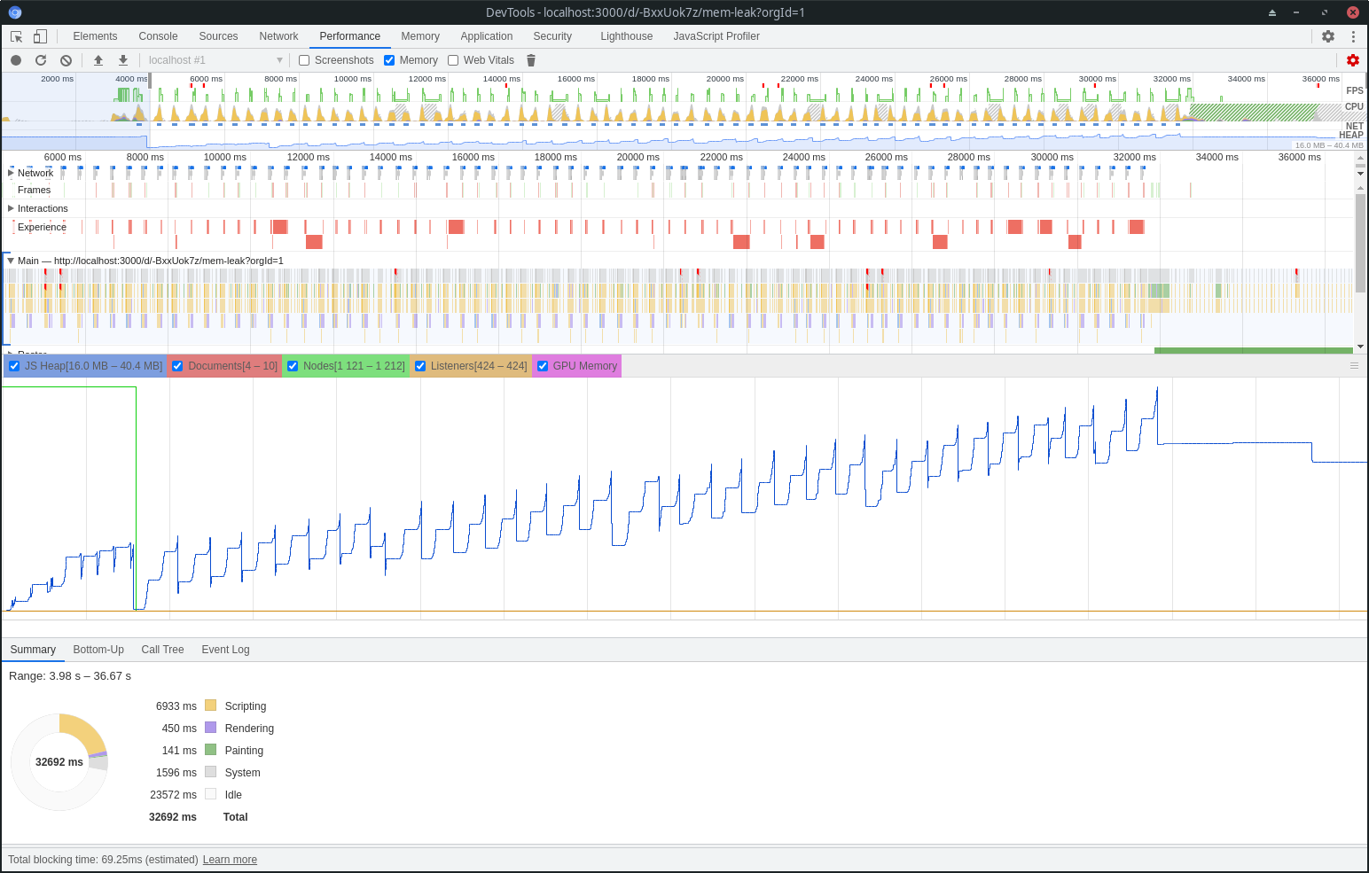 TimeSeries: very high memory usage on web browsers · Issue #35987 · grafana/grafana · GitHub