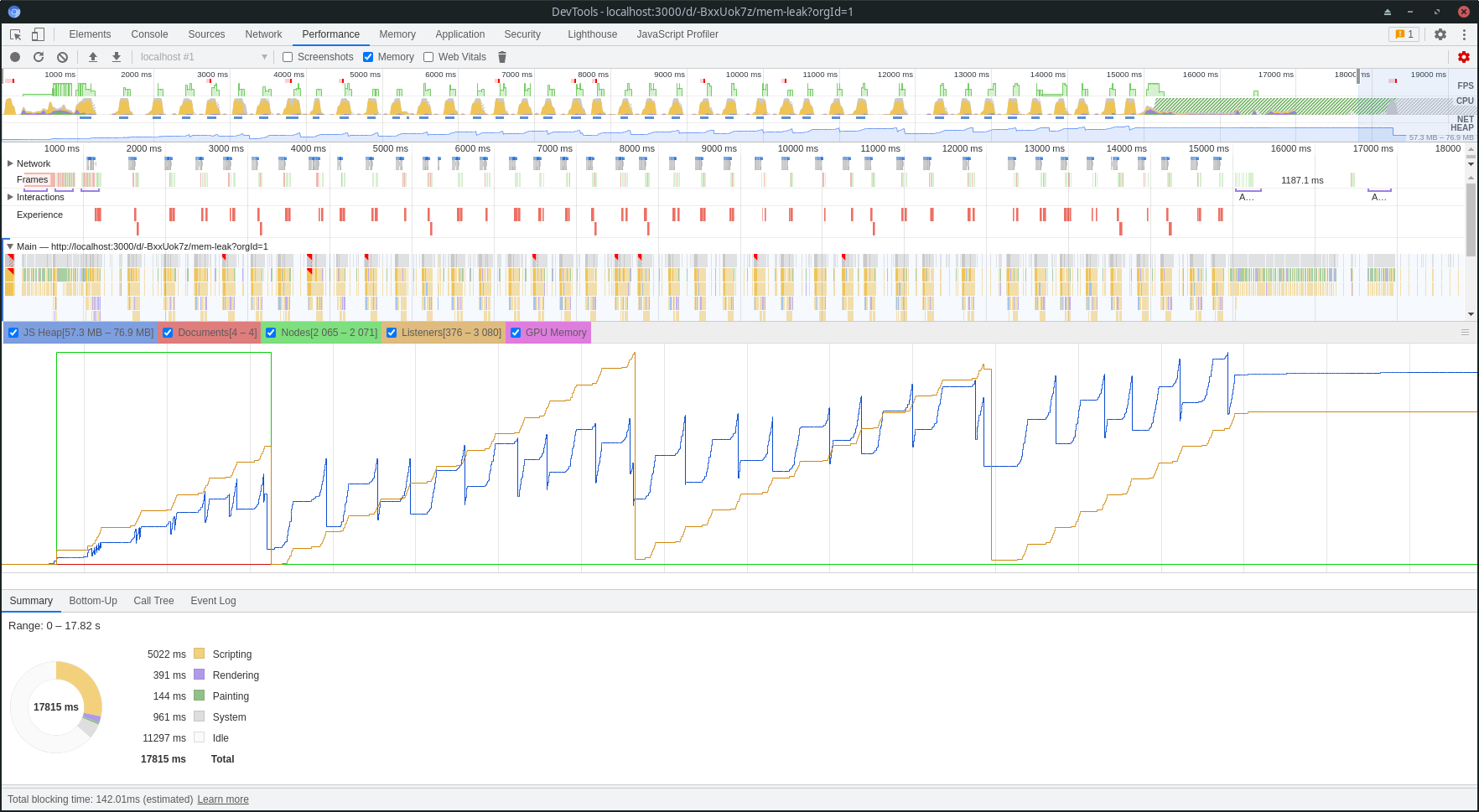 TimeSeries: very high memory usage on web browsers · Issue #35987 · grafana/grafana · GitHub