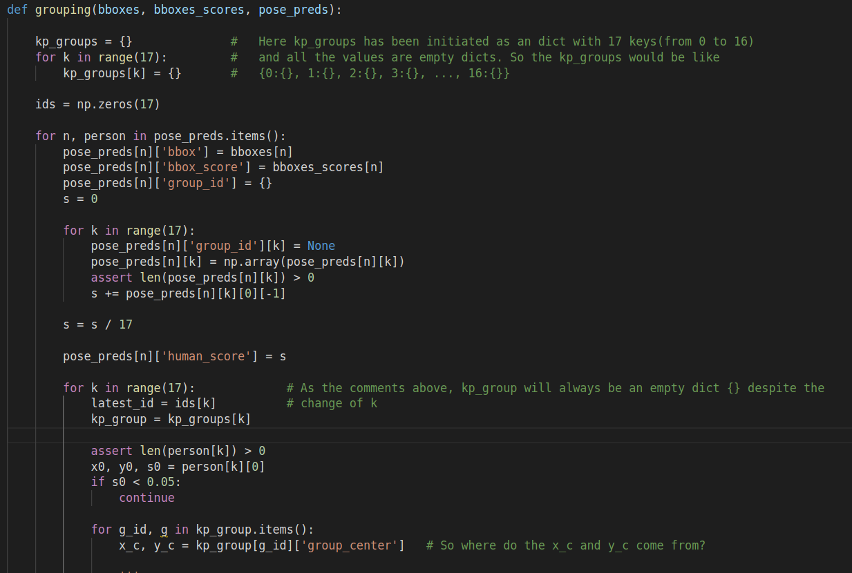 Problem in crowd pose code. Python file matching.py · Issue #641 · MVIG-SJTU/AlphaPose · GitHub