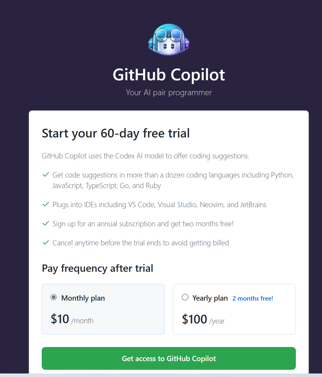 Can't use copilot · community · Discussion #43681 · GitHub