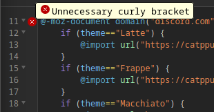 SASS rewrite breaks Stylus (throws TypeError) · Issue #61 · catppuccin/discord · GitHub