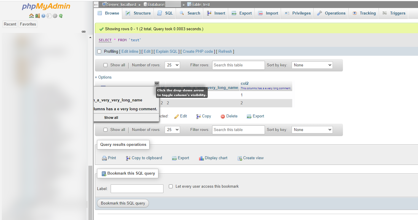 The menu to toggle column visibility is half hidden · Issue #17335 · phpmyadmin/phpmyadmin · GitHub