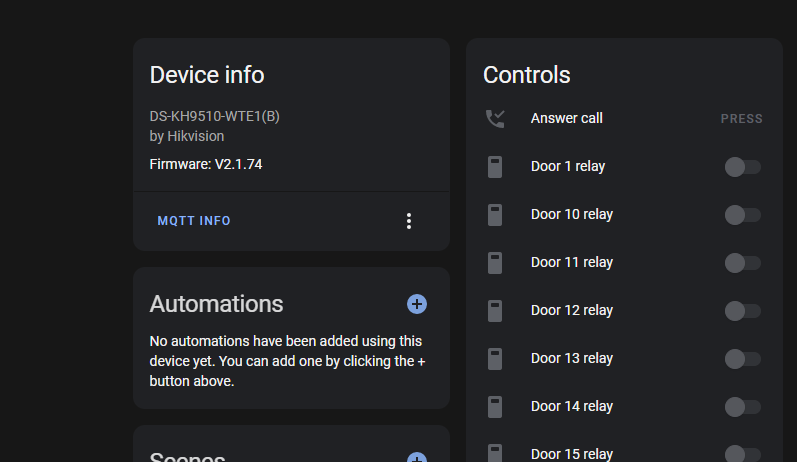 Request for additions to the integration of alarm sensors Hikvision DS-KH6320 · Issue #95 ...