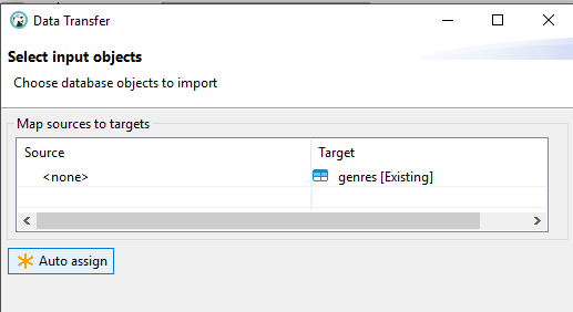 "Auto assign" button when importing DB-DB table seems to have no useful behavior · Issue #12439 ...