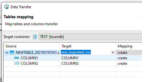 Automatic double quotes are added when importing data to the name of ...