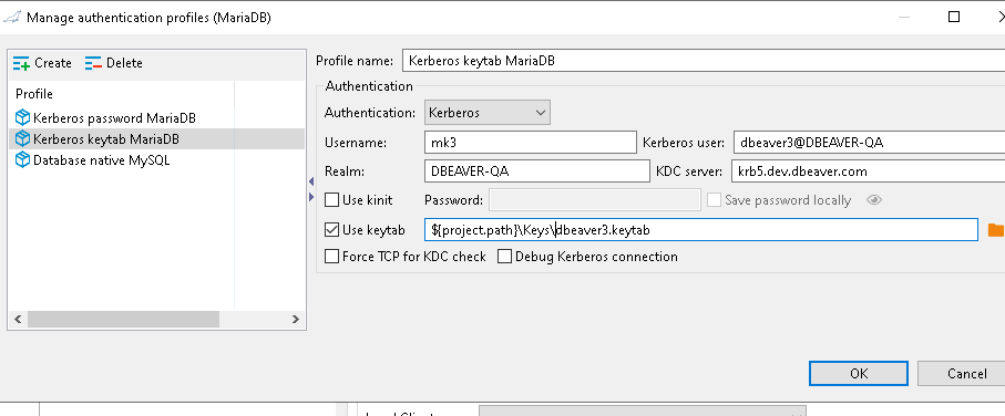Wrong variable parsing in kerberos keytab file path · Issue #12749 · dbeaver/dbeaver · GitHub