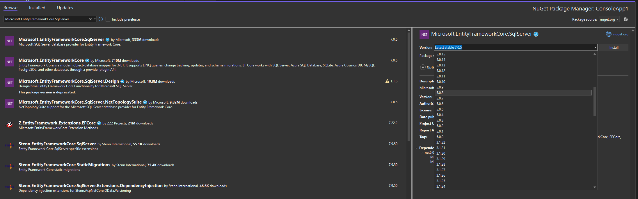 The vulnerable label doesn’t show in the “version” dropdown box of “Browse” tab when searching ...